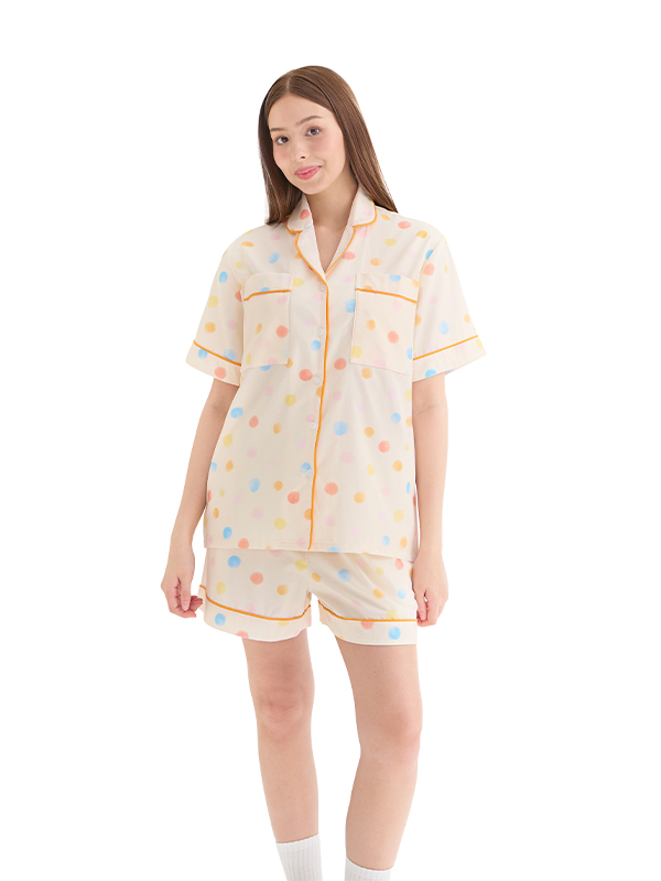 Yakult Jelly Dot Shorts Set • Slip to Sleep
